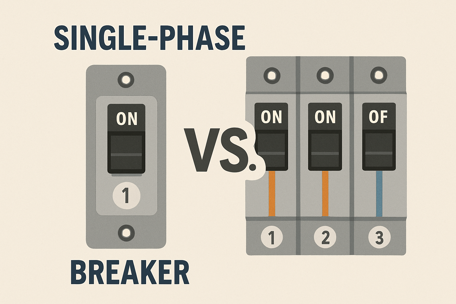 Single-Phase vs. Three-Phase Power: What You Need to Know – Go Breaker